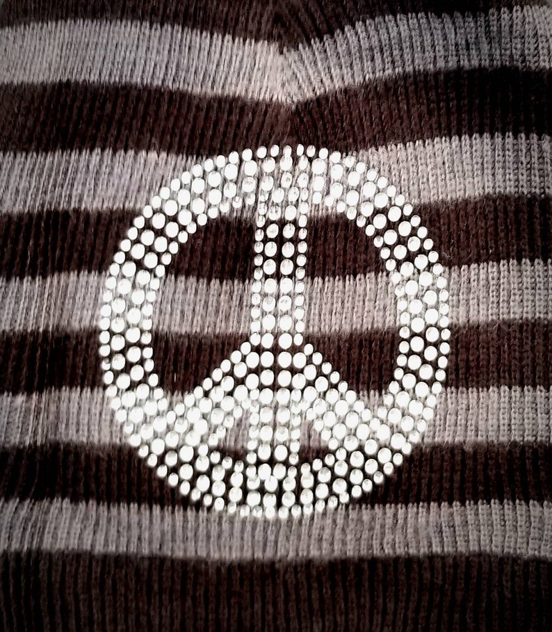 Awesome Kids Beanies Peace Sign Stars Folk Ski Hat Hippie Boho Adorable ...