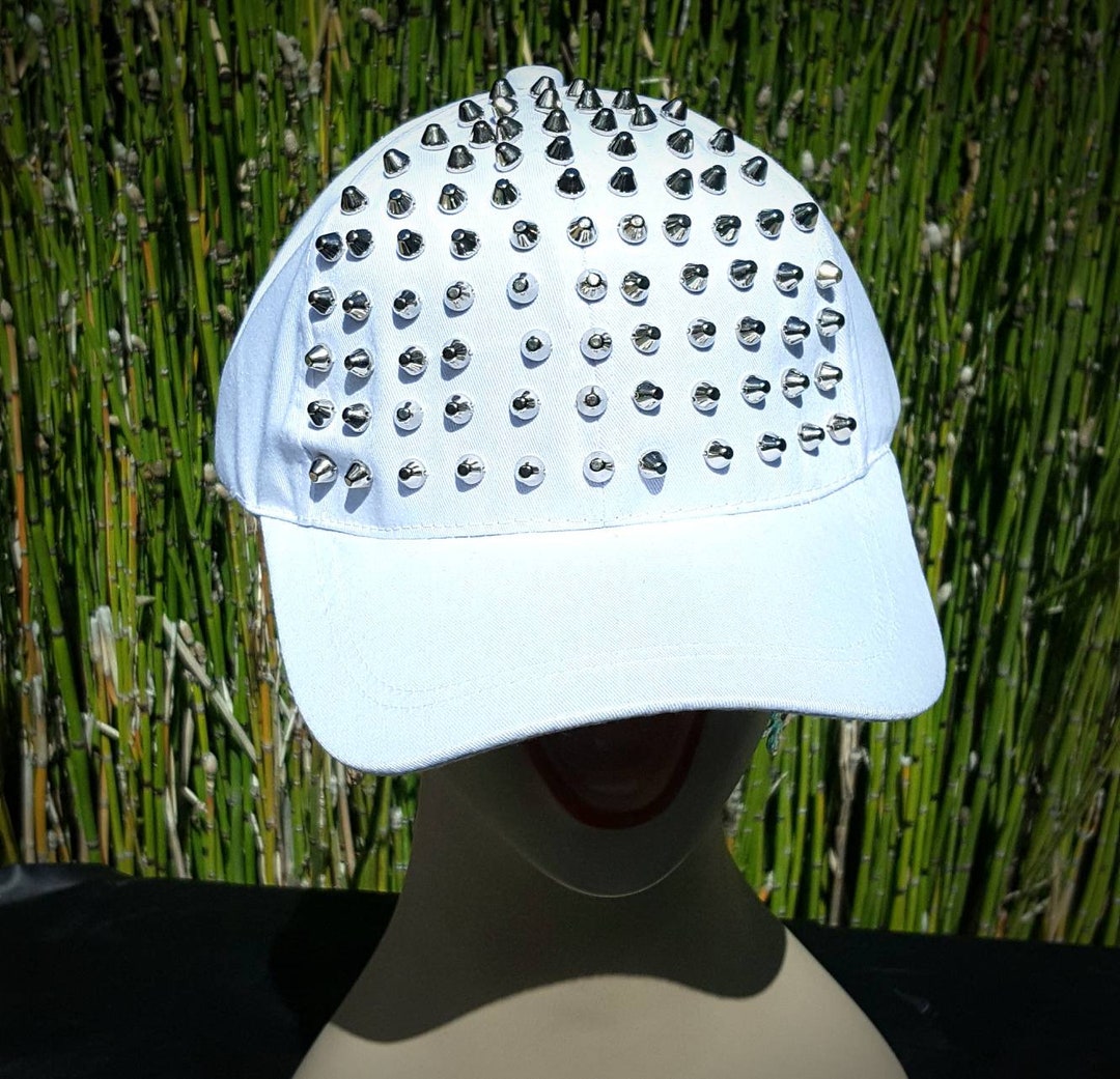 Awesome Studded Baseball Hat Cap Bikers Amazing Punk Rocker Gothic Alt ...