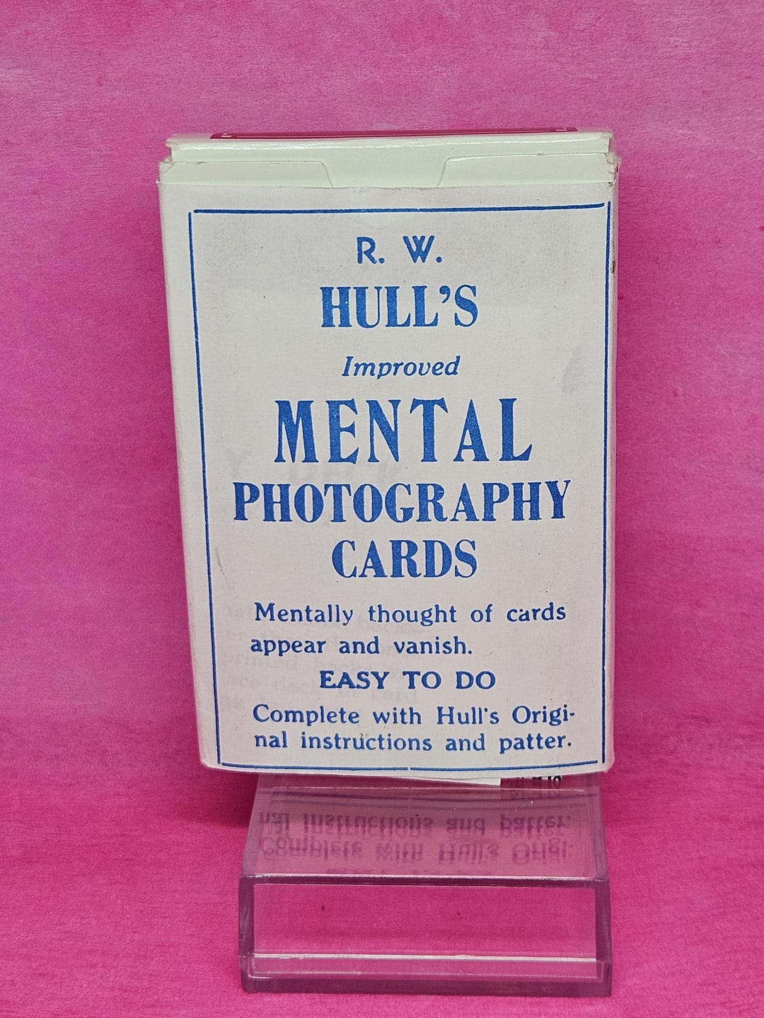 Amazing Vintage 1960s RW Hulls Improved Photography Cards Trick Playing ...