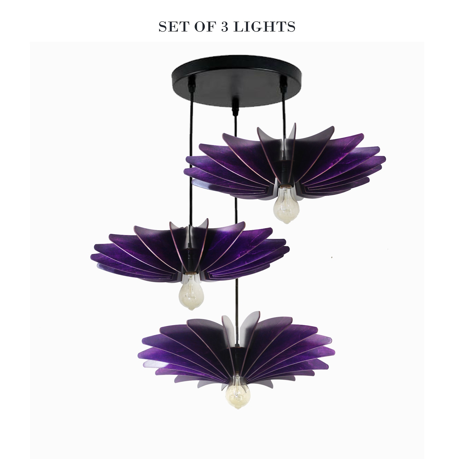 3 Pendant Light Cluster Ceiling Lights Set of 3 Pendant - Etsy