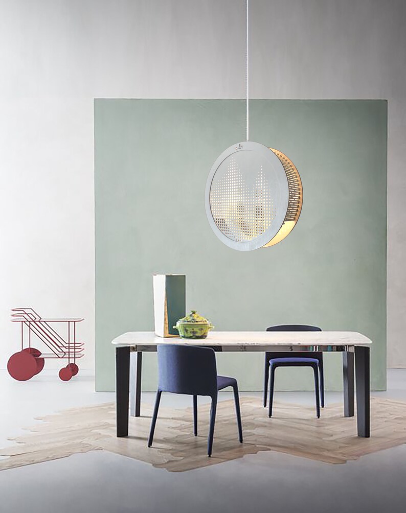 Modern White Pendant Light Minimalist Scandinavian Light - Etsy