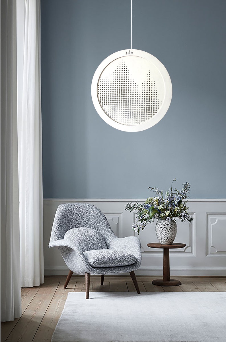 Modern White Pendant Light Minimalist Scandinavian Light - Etsy