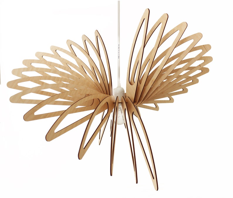 Wood Pendant light Hanging Lights Chandelier Lamp Shade | Etsy