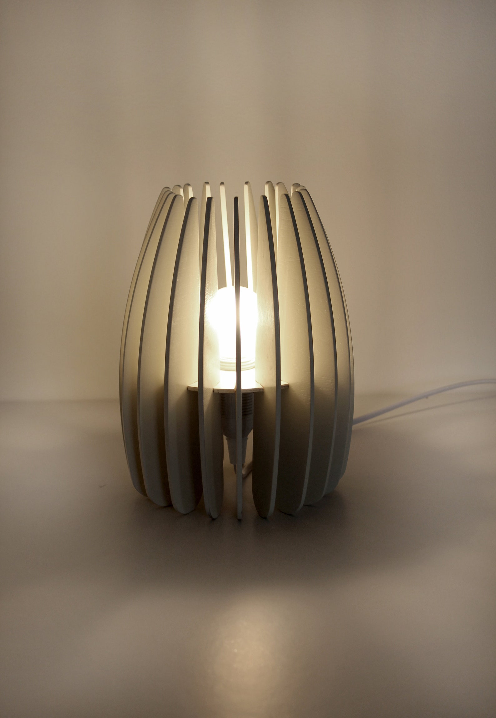 Modern Table Lamp / Desk Lamp / Bed Side Light / Wood Lamp - Etsy