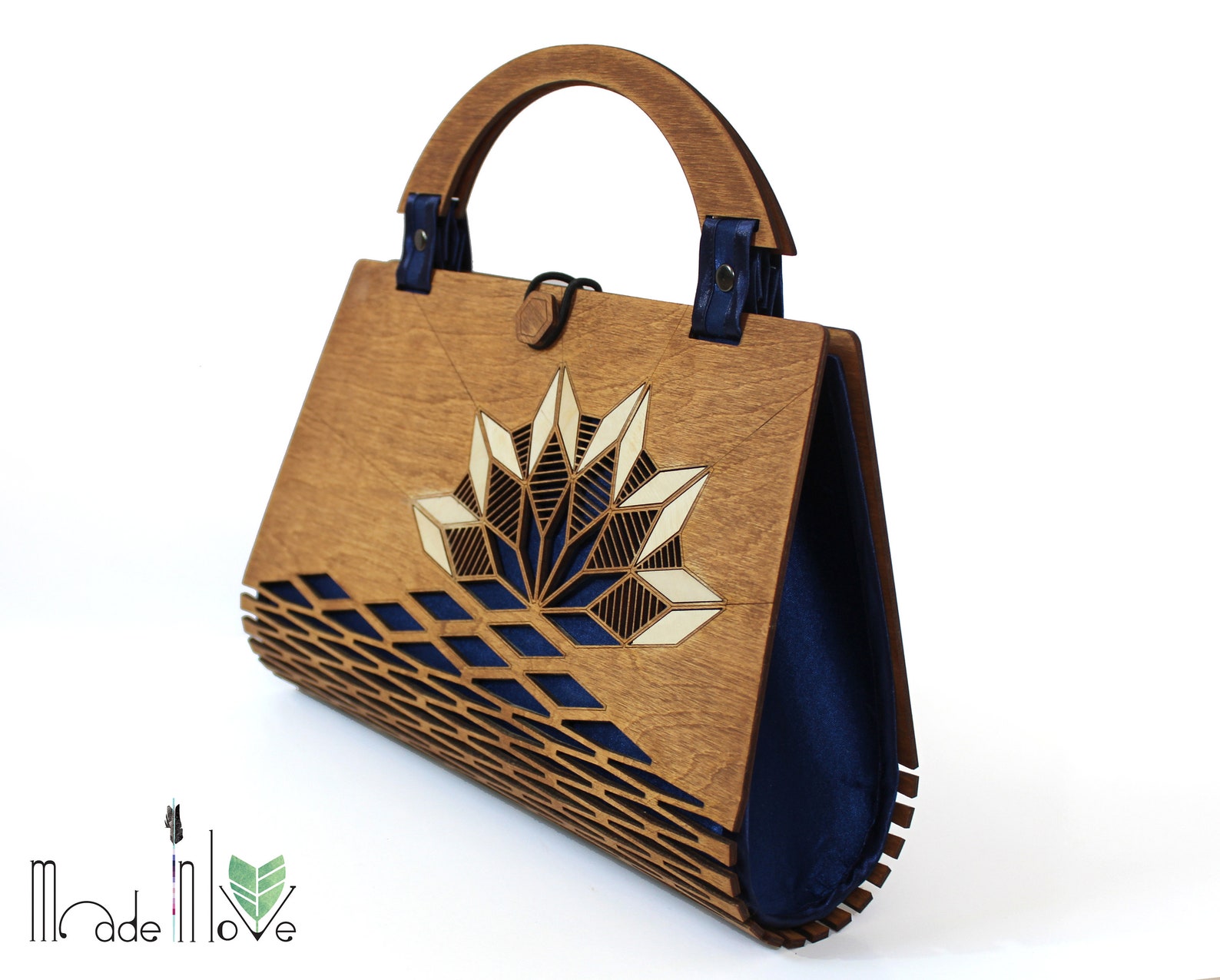 Wooden Hand Bag Silk Bag Evening Bag Wooden Bag Modern - Etsy