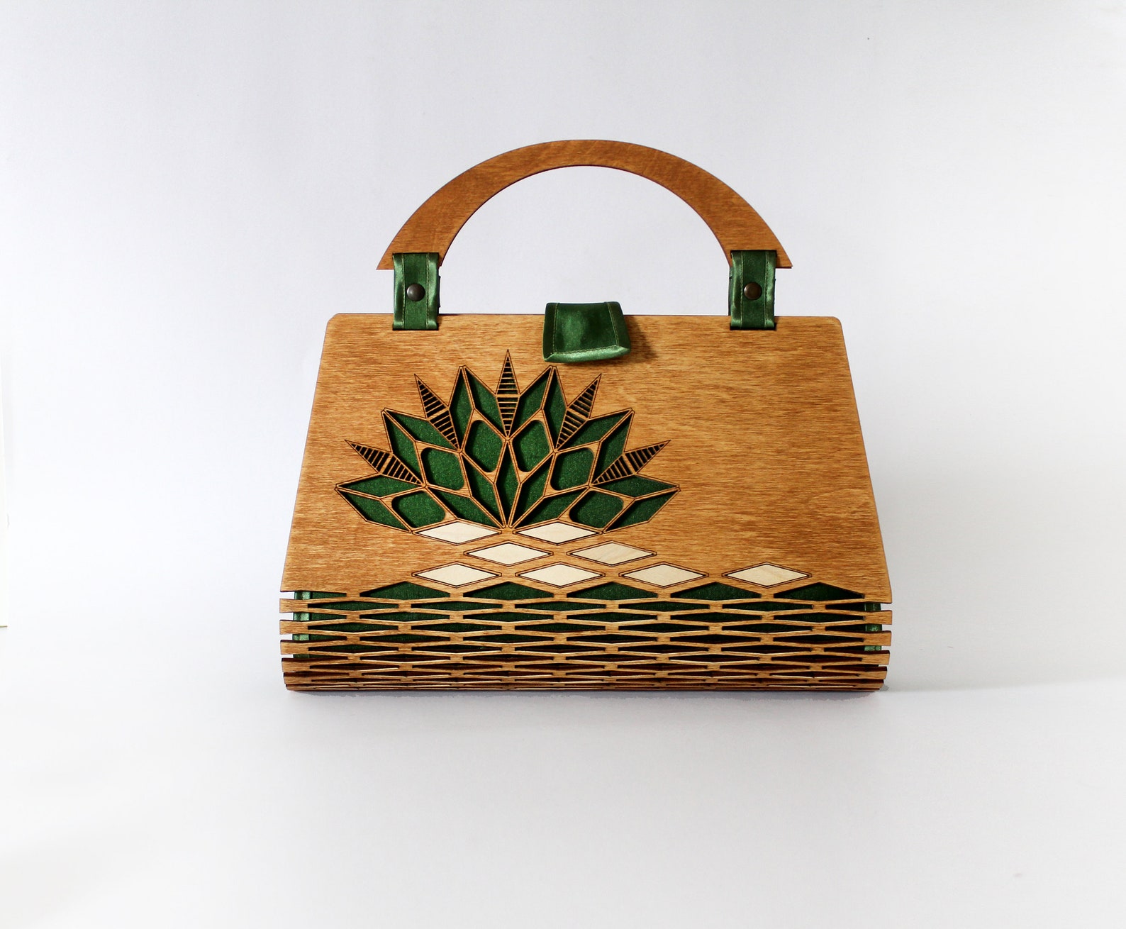 Wooden Hand Bag Silk Bag Evening Bag Wooden Bag Modern - Etsy