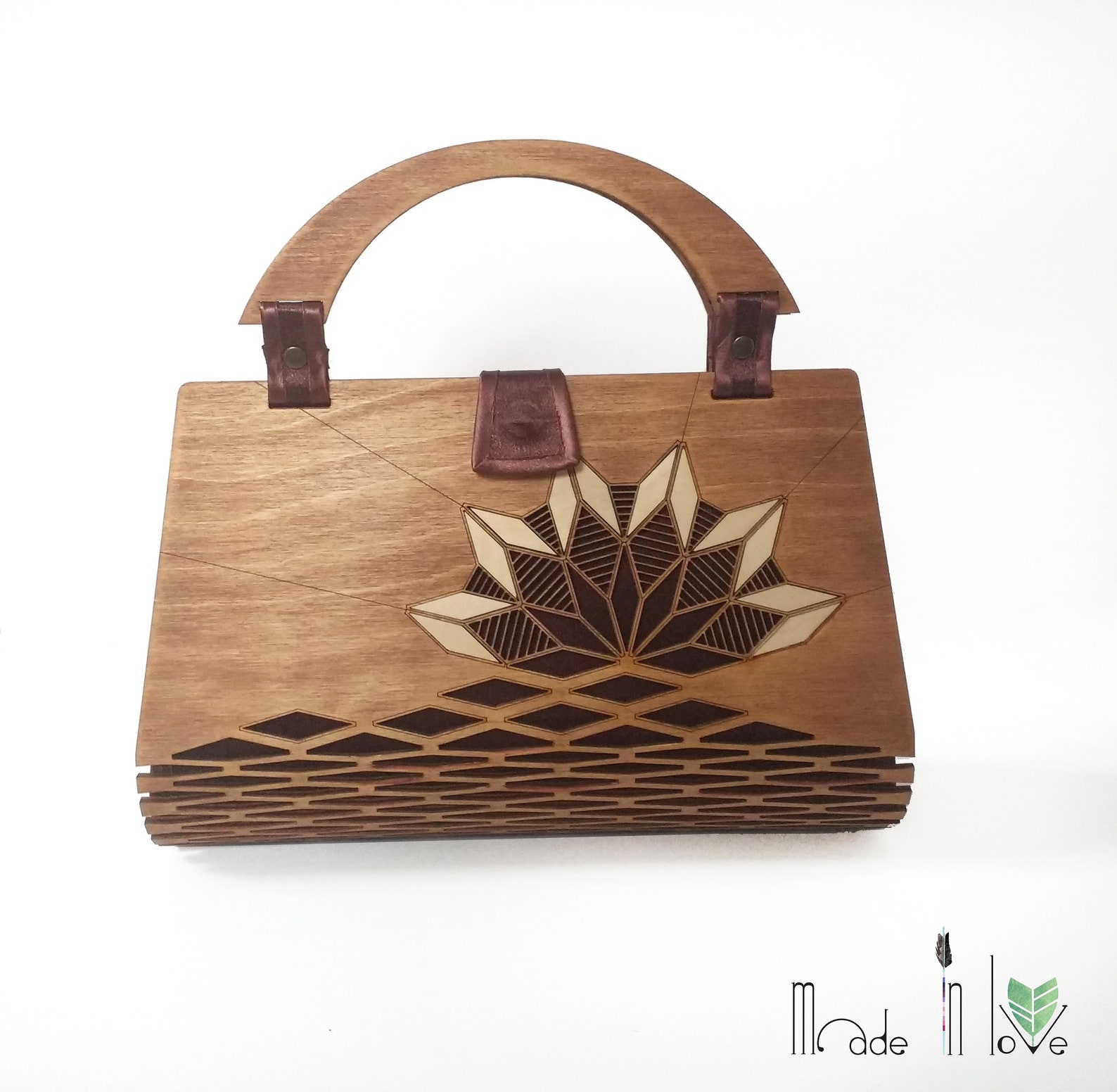 Wood Hand Bag Top Handle Bag Silk Formal Bag Evening - Etsy