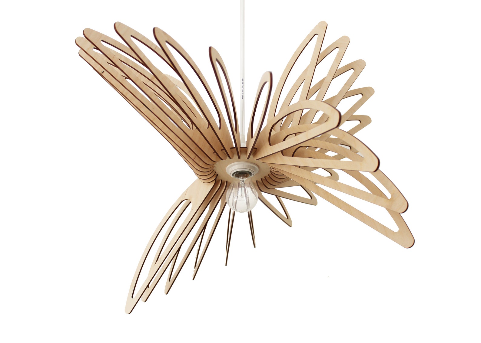 Wood Pendant light Hanging Lights Chandelier Lamp Shade | Etsy