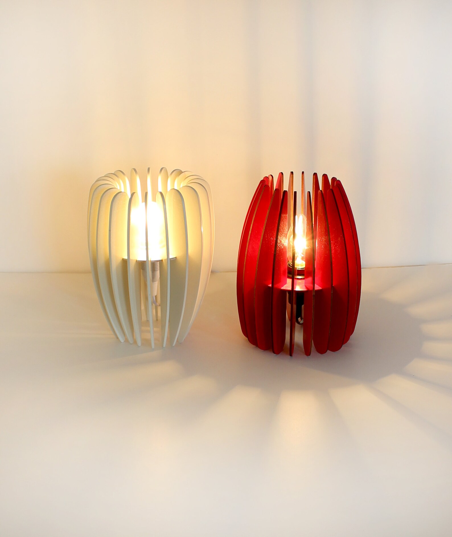 Modern Table Lamp / Desk Lamp / Bed Side Light / Wood Lamp - Etsy