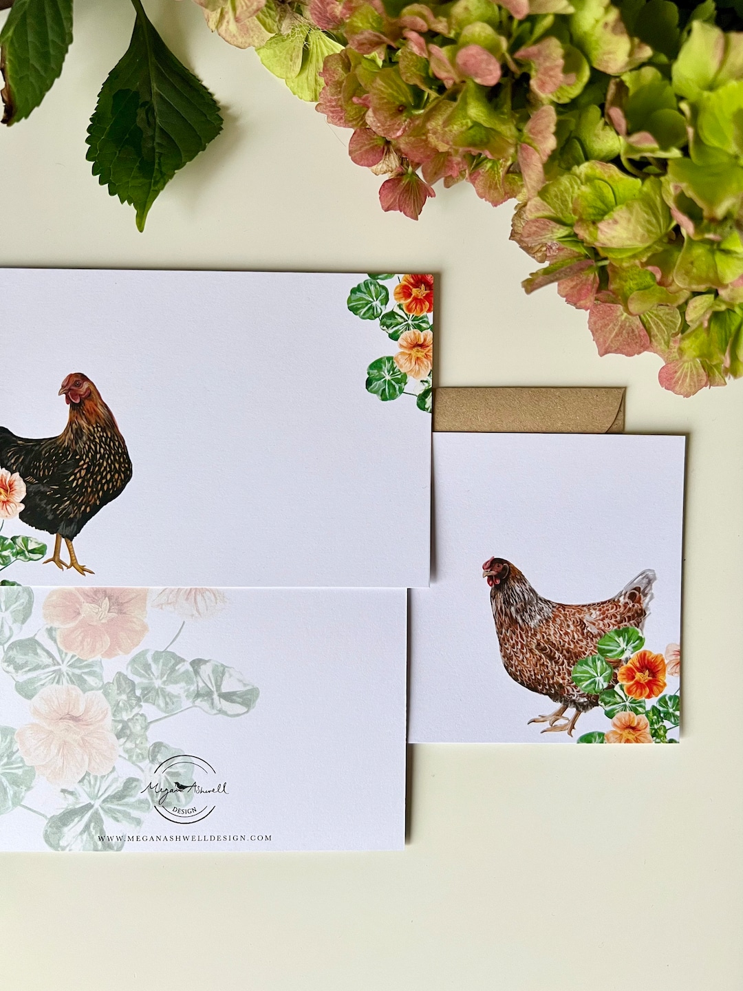 Wyandotte Chicken Note Cards | A6 Note Cards | Notelets and Envelopes ...