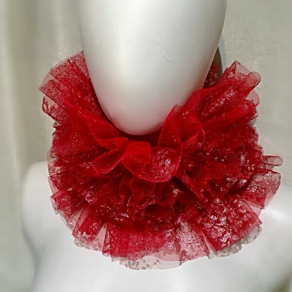 Ruffle Cravat - Etsy UK