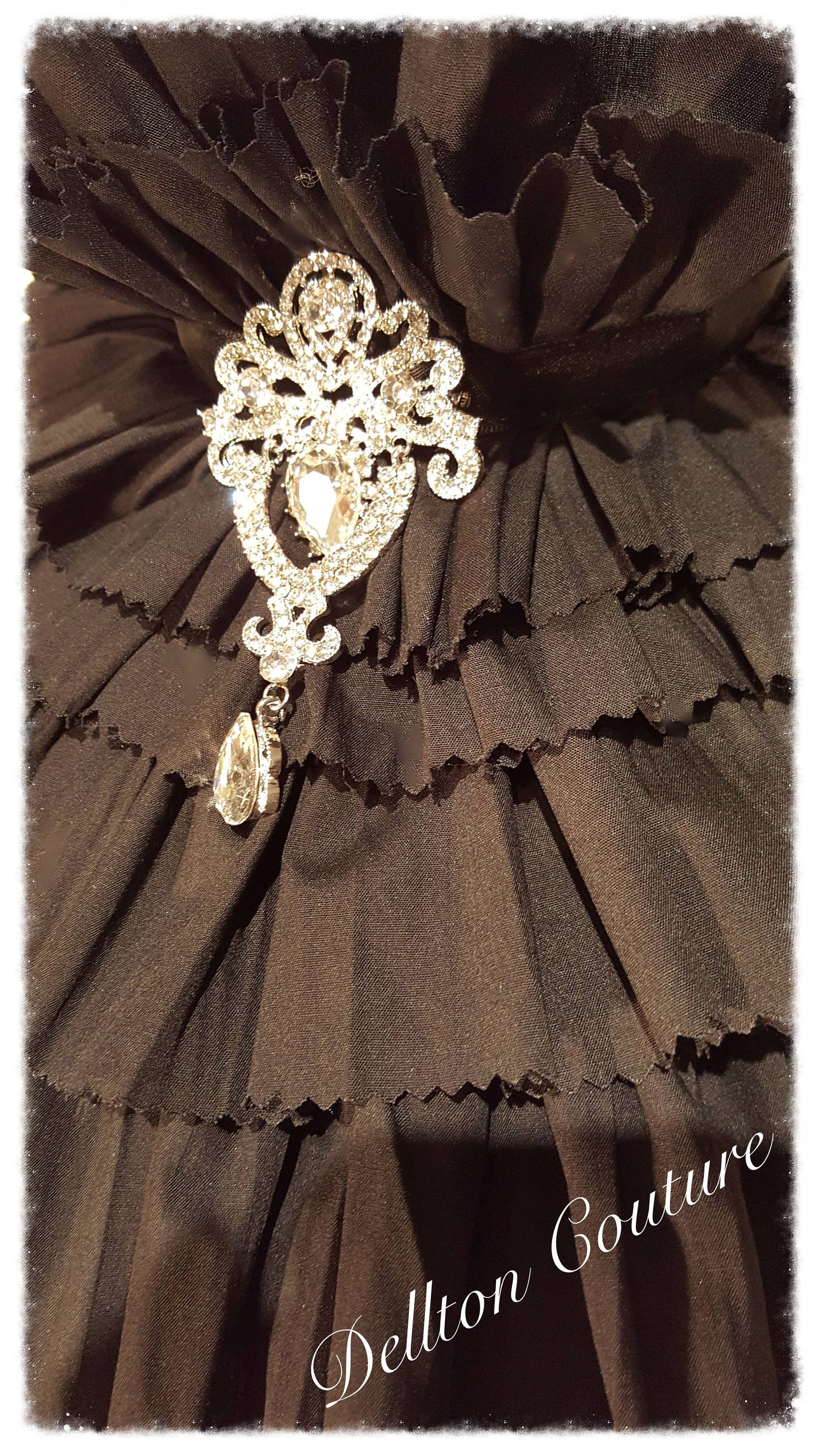 Black Taffita Jabot Cravat Ruffle Frilly Collar Steampunk - Etsy