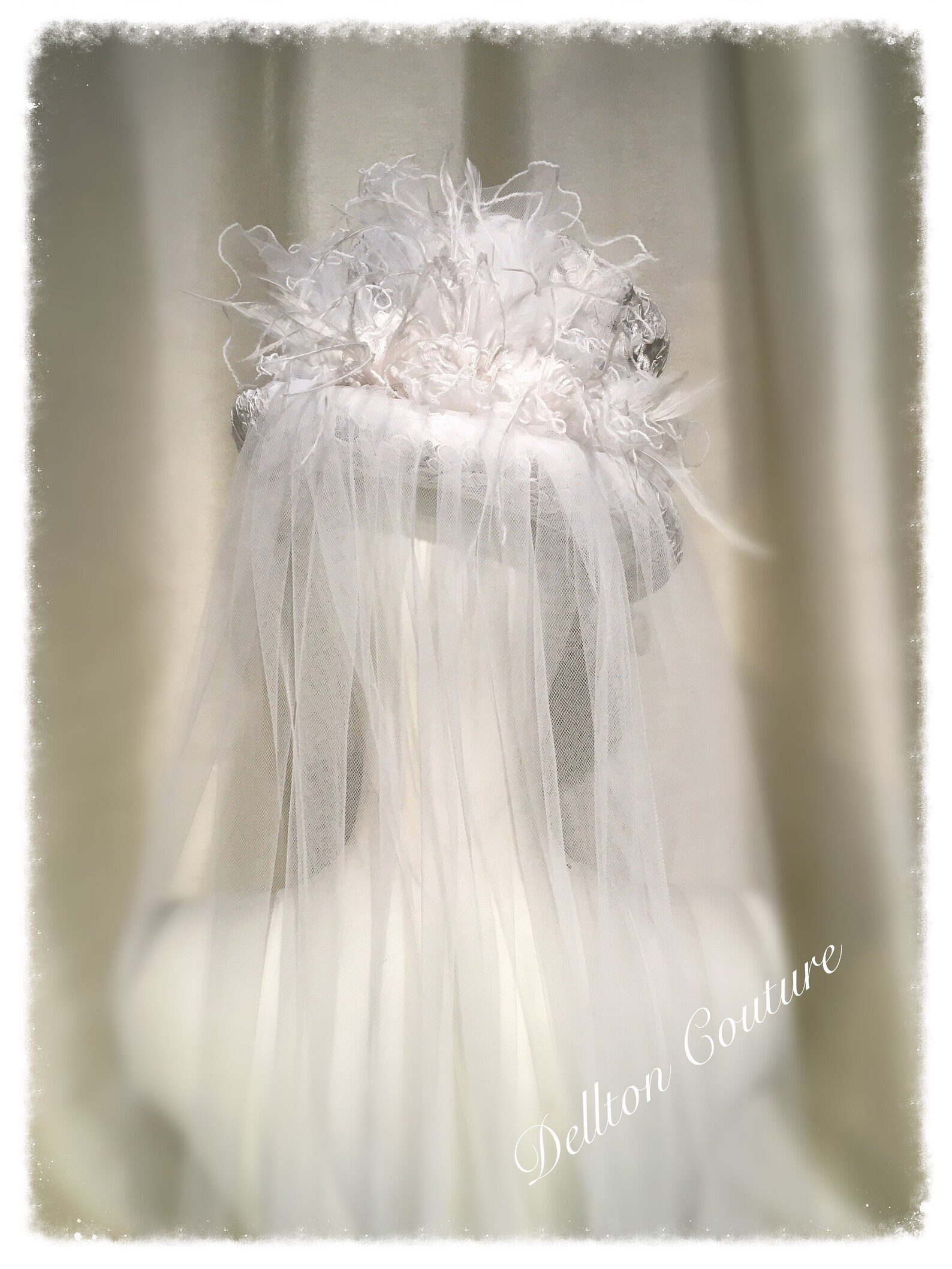 White Velvet & Vintage Lace Wedding Top Hat. Full Size. - Etsy UK