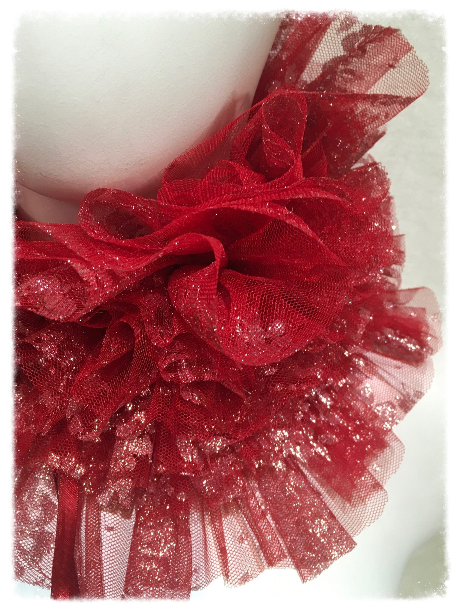 Red and Silver Lace Collar Frilly Neck Jabot Cravat - Etsy