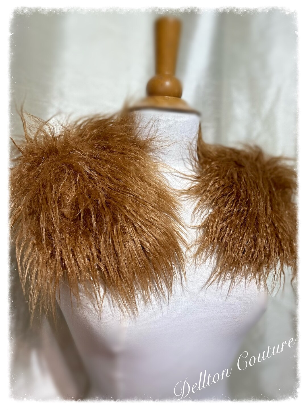 Epaulettes Brown Soft Monster Faux Fur Pin on Your Clothing Burning Man ...