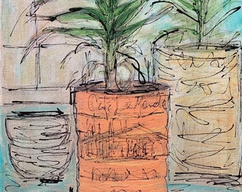 Abstract Cafe Art - Etsy