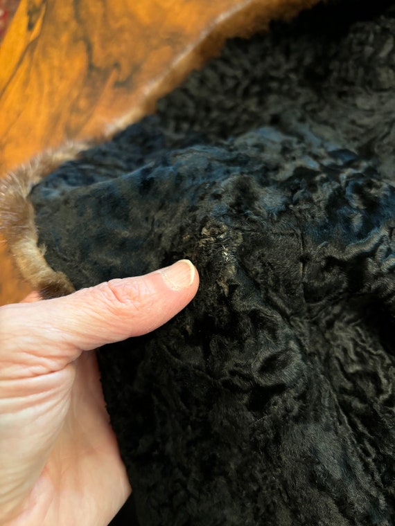 Gorgeous 1950s 1960s Broadtail Persian Lamb Fur Jacke… - Gem