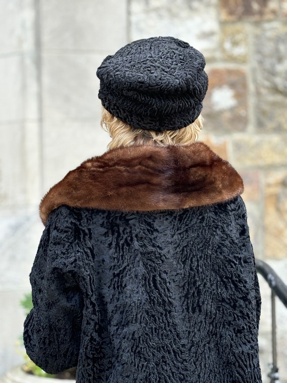 Gorgeous 1950s 1960s Broadtail Persian Lamb Fur Jacke… - Gem