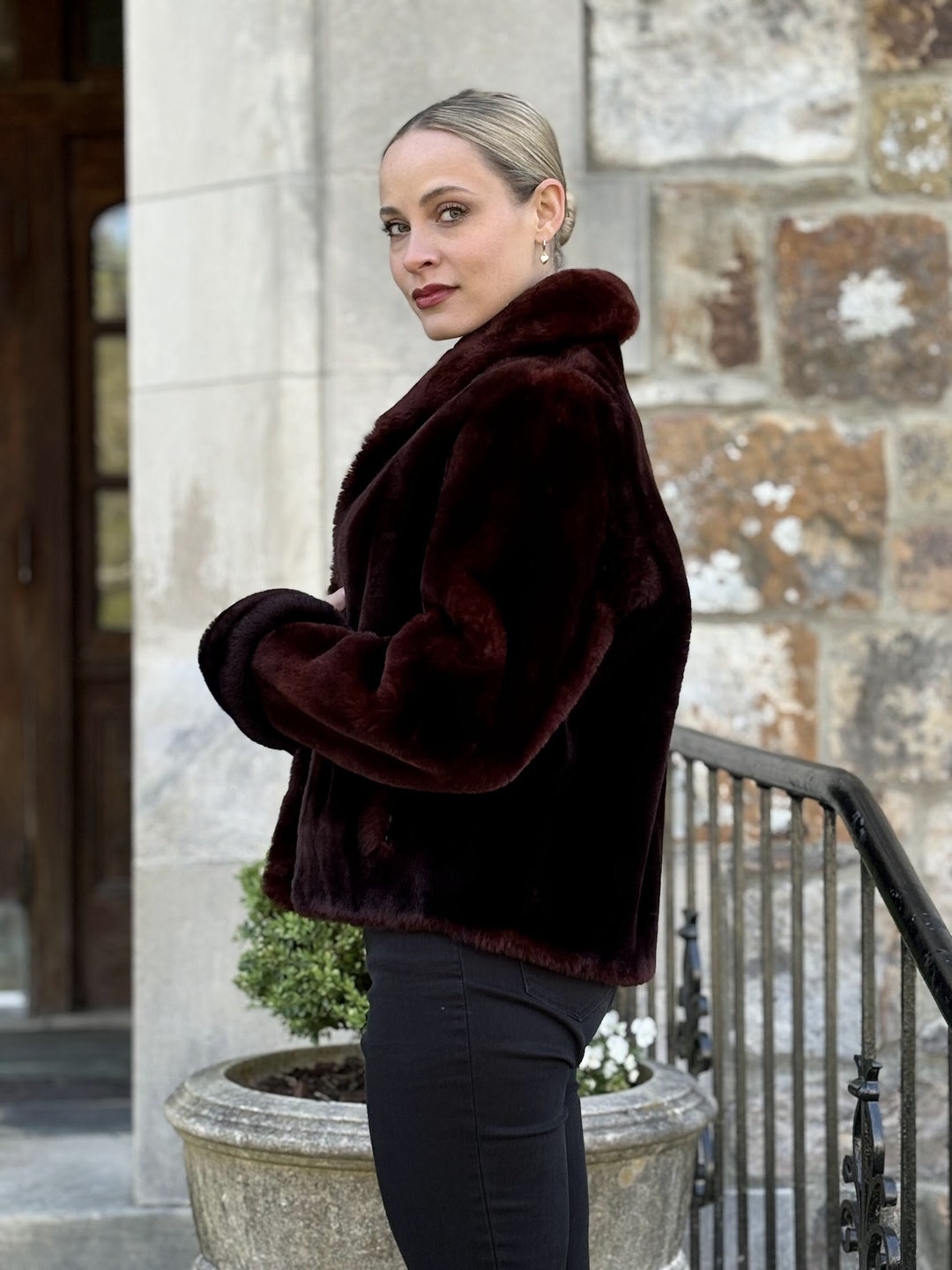 1950s Sumptuous Brown Mouton Fur Coat Jacket - Etsy