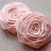 2 Handmade Ribbon Roses 2.5 Inches in Lt Pink Have Over 150 Colors to ...