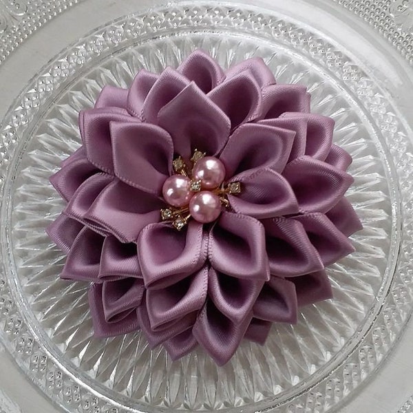 Satin Ribbon Flowers - Etsy