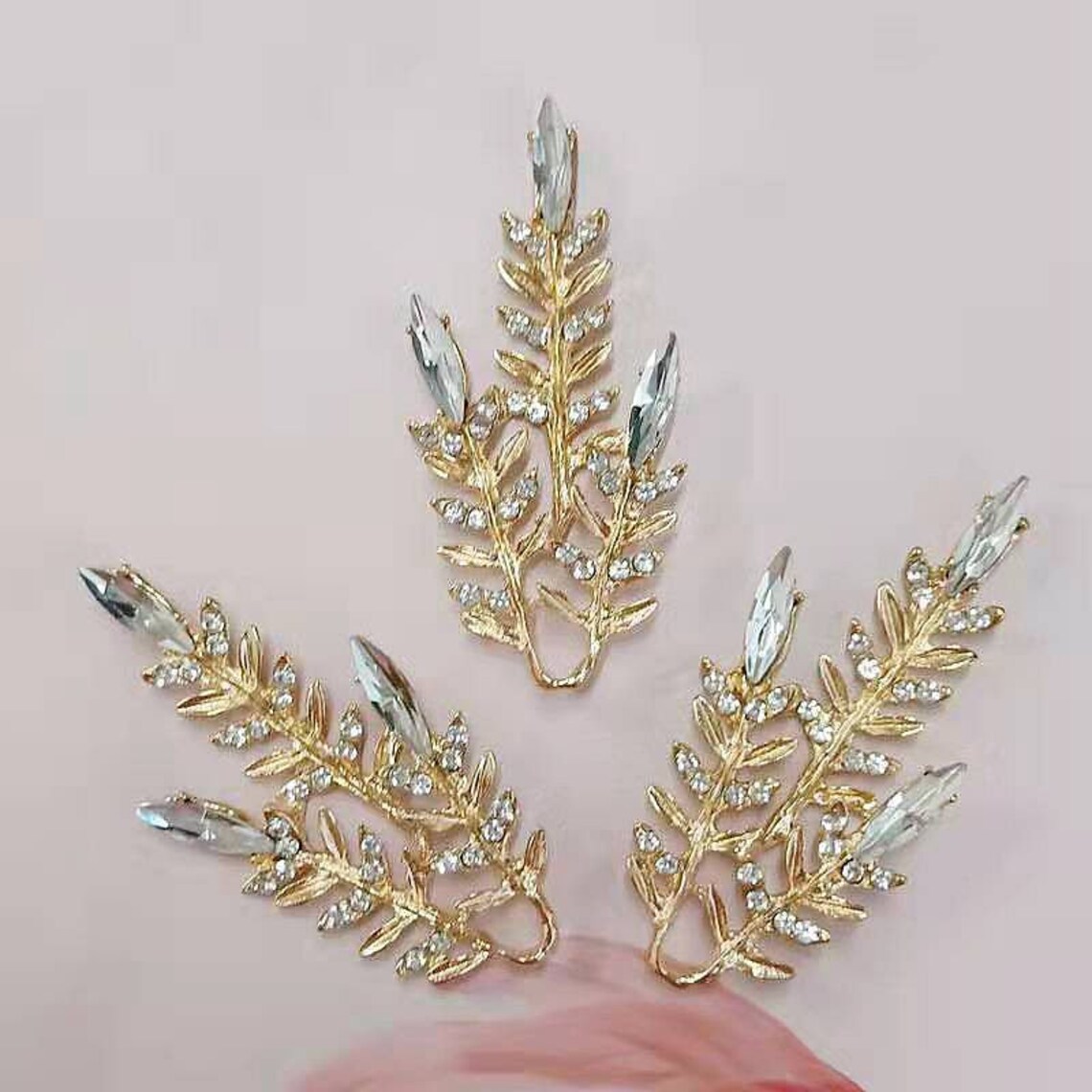 3 Flat Back Rhinestone Button Embellishment With - Etsy