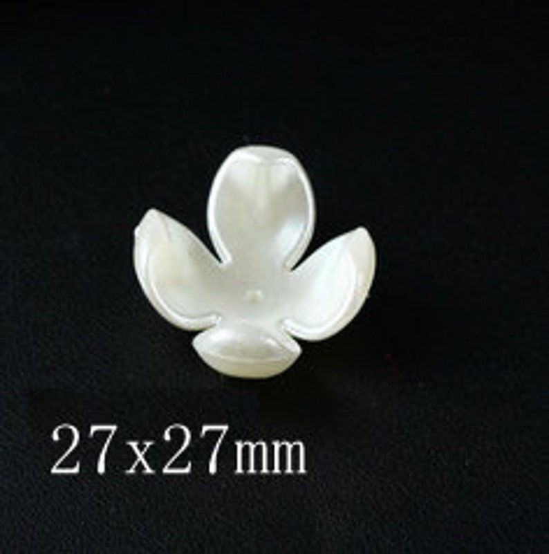 10 Flat Back Pearl Button Shell Button 27x27mm TTX-003 - Etsy