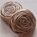 2 Handmade Ribbon Rolled Roses 2.5 Inches in Rose Pink - Etsy