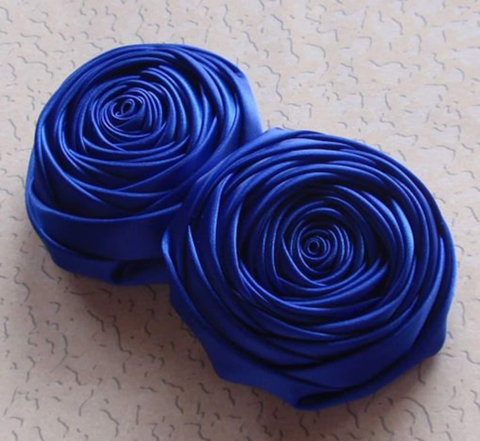 2 Handmade Rolled Roses 2.5 Inches in Red MY-015 40 Ready | Etsy