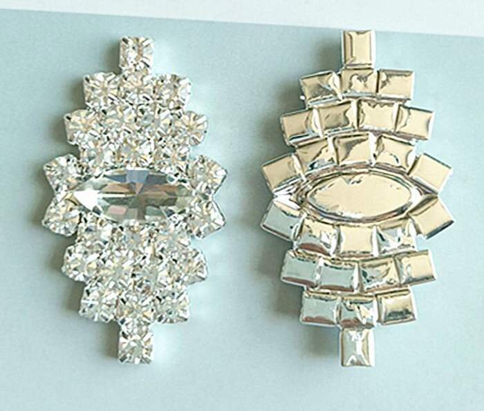 3 Flat Back Rhinestone Button Rhinestone Embellishment | Etsy