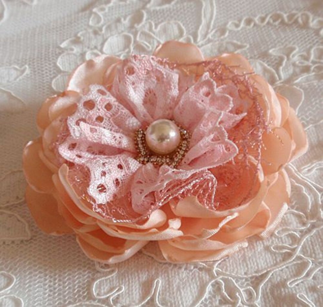 Singed Flower Fabric Flower Satin Flower Fabric Flower Fabric Rose Lace ...