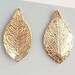 10 Flat Back Leaf Button (14x24 Mm) LT-41-02 - Etsy