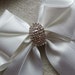 Handmade Satin Ribbon Bow With Rhinestone White Have Over 150 Colors to ...