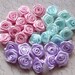 30 Small Handmade Ribbon Roses 5/8 Inches in Pink Lavender - Etsy
