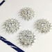 4 Flat Back Rhinestone Button Embellishment (27 Mm) LT-024 - Etsy