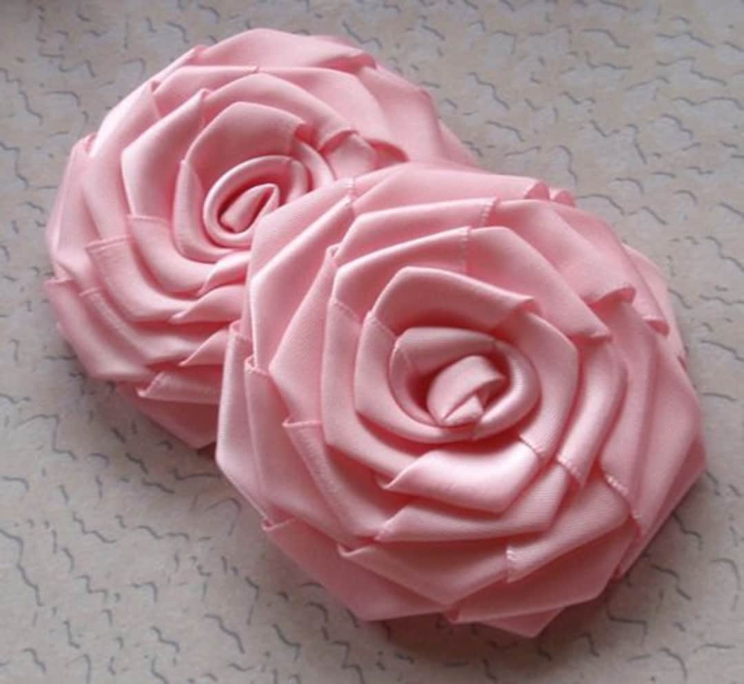 2 Larger Handmade Roses (3 Inches) in Rose Pink and Have Over 150 ...