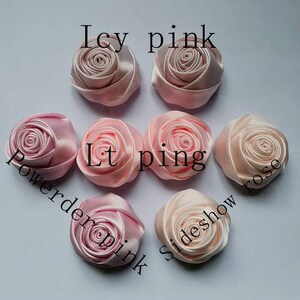 8 Handmade Rolled Roses (1-1/4 Inches) in Soft Pinks Have Over 105 ...