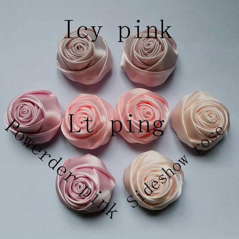 8 Handmade Rolled Roses 1-1/4 Inches in Soft Pinks Have Over - Etsy