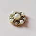 4 Flat Back Rhinestone Button Pearl Embellishment （18 Mm) AL-217 - Etsy