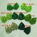 14 Handmade Ribbon Leaves (2x1-3/4 Inch) Have Over 150 Colors to Choose ...