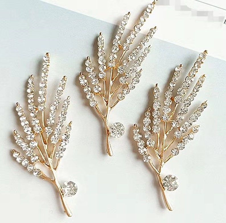 3 Flat Back Rhinestone Button Pearl Button Flower Button - Etsy