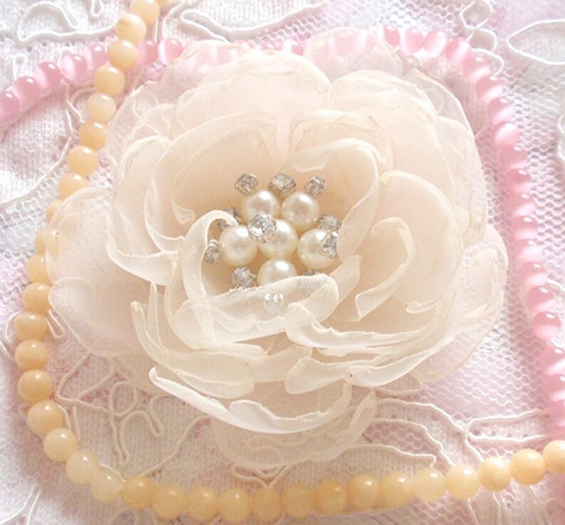 Singed Flower Singed Rose Organza Flower Fabric Flower Fabric - Etsy