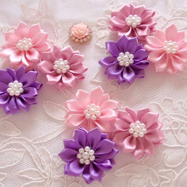 Pink Ribbon Roses - Etsy