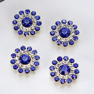 20 Flat Back Rhinestone Button Crystal Embellishment Lt Pink (14 Mm ...