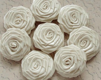 6 Handmade Ribbon Roses 2 Inches and Have Over 150 Colors to | Etsy