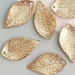 10 Flat Back Leaf Button (14x24 Mm) LT-41-02 - Etsy