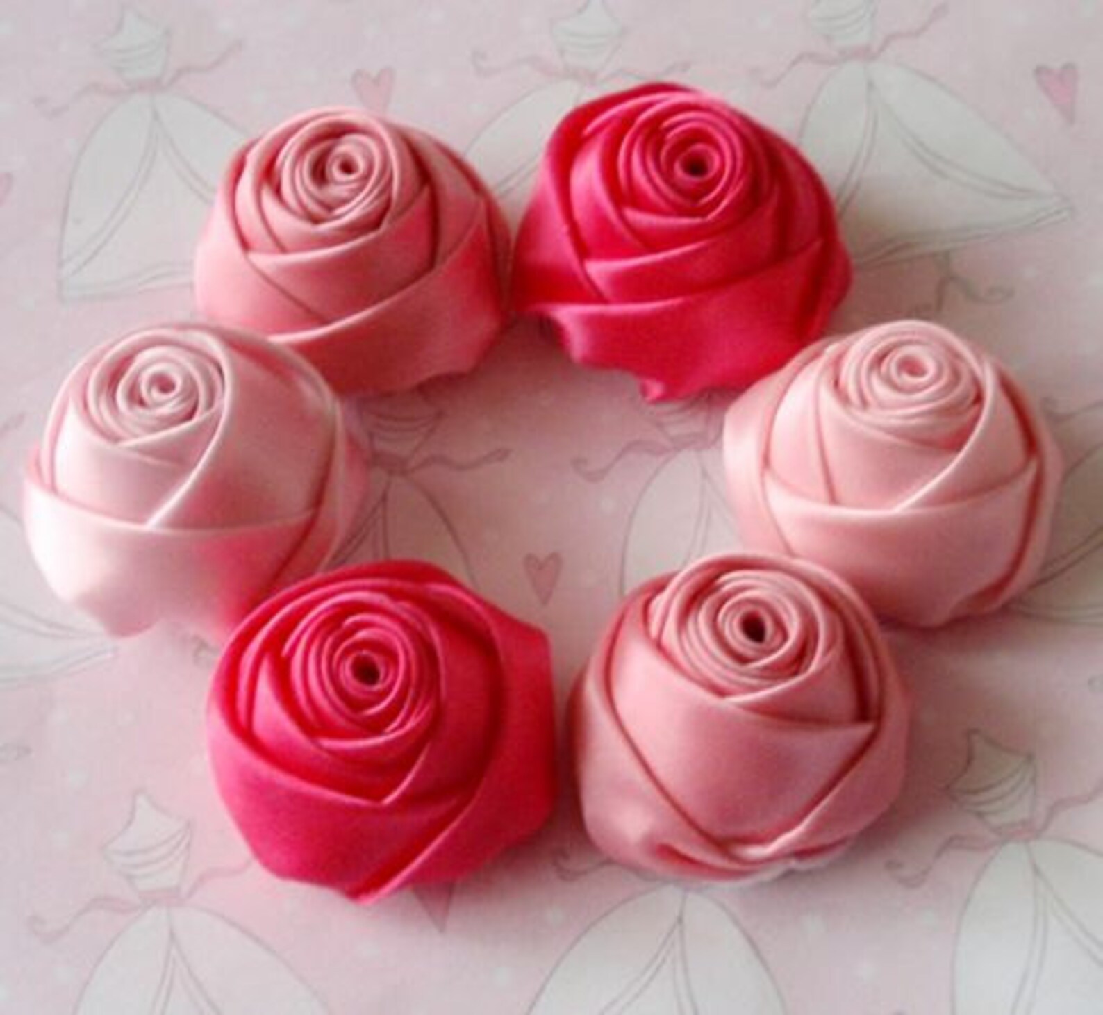 8 Handmade Rolled Roses 1-1/4 Inches in Multicolors Have - Etsy