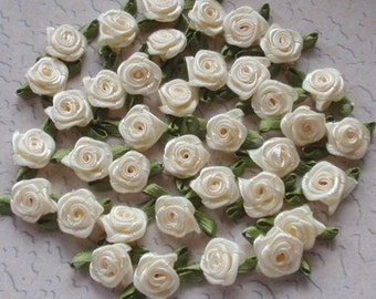 6 Handmade Ribbon Roses 2 Inches and Have Over 150 Colors to - Etsy