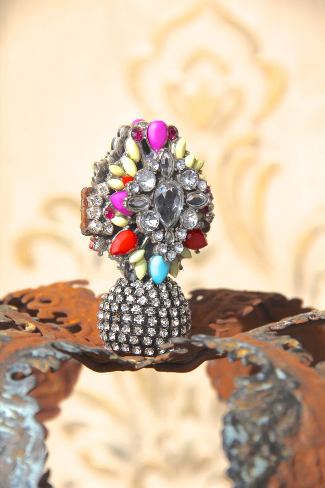 Embellished Metal Crown Wedding Crown Crown Decor | Etsy