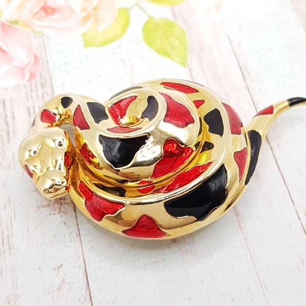 Snake Brooch - Etsy
